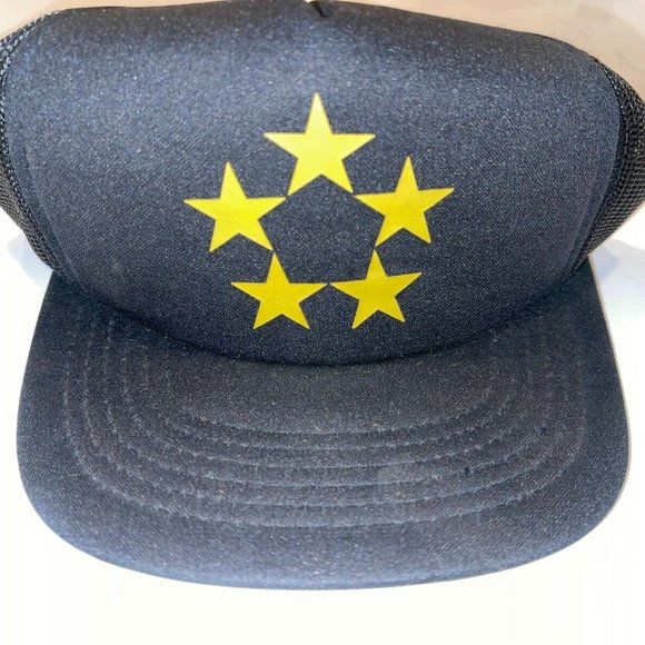 Accessories | 5 Star Cap Usaf Black Gold Hat W 5 Stars General ...